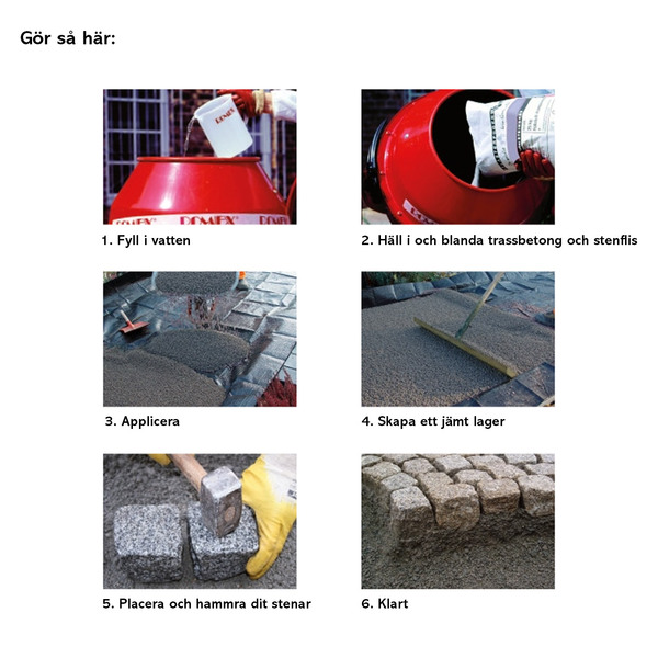 Trassbetong 25 kg | Handla hos Flisby