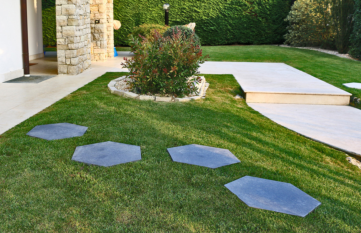 Granitkeramik stegsten hexagon granit antracit| Handla hos Flisby