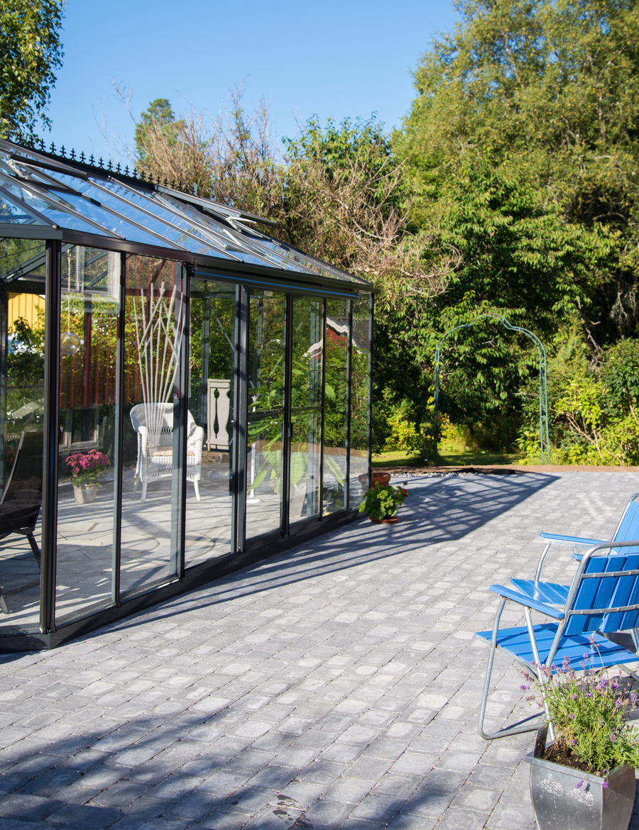 Klassisk marksten Grändsten till växthuset