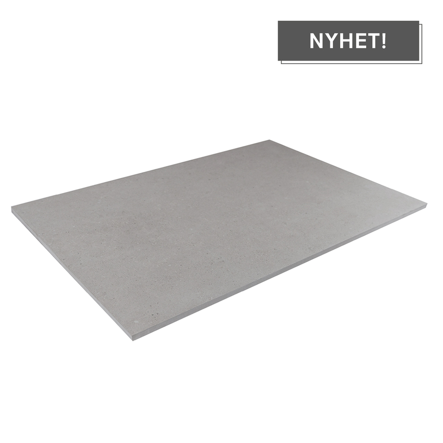 Granitkeramik kalksten varmgrå 90x60x2 cm | Handla hos Flisby